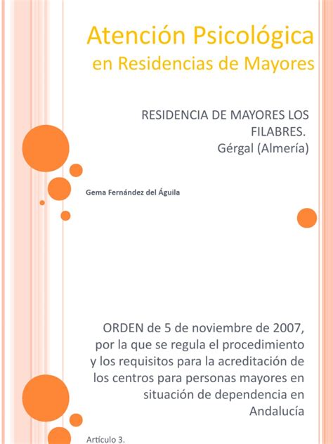 Atención Psicológica En Residencias De Mayores Pdf Las Emociones