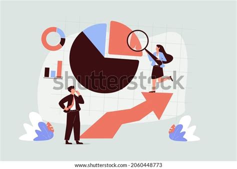 Investment Asset Allocation Rebalance Concept Businessman Stock Vector