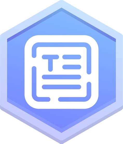 Align Text Polygon Icon Vector Art At Vecteezy