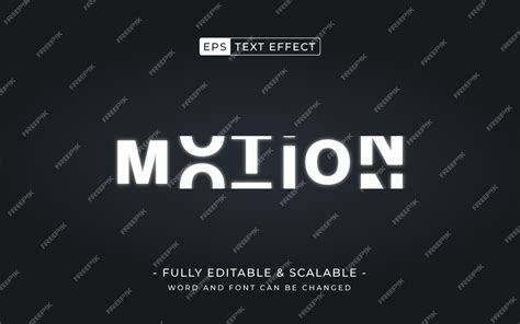 Premium Vector Motion 3d Text Effect Blurred Text Effect Style