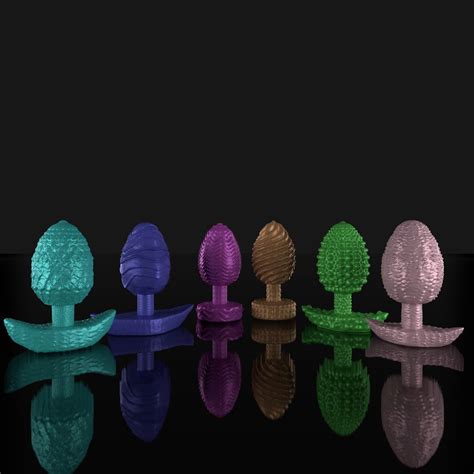 Stl Butt Plugs 6 Different Models And Molds Bundle Anal Trainer Plug 3d Print File Adult Sex