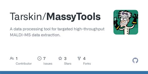 GitHub Tarskin MassyTools A Data Processing Tool For Targeted High Throughput MALDI MS Data