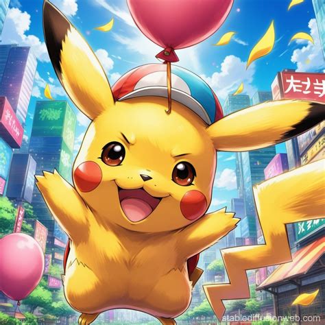 Pikachus Happiness Stable Diffusion Online