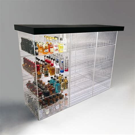 Storebright Led 36 Wide Led Mini Liquor Bottle Display Case For Retail