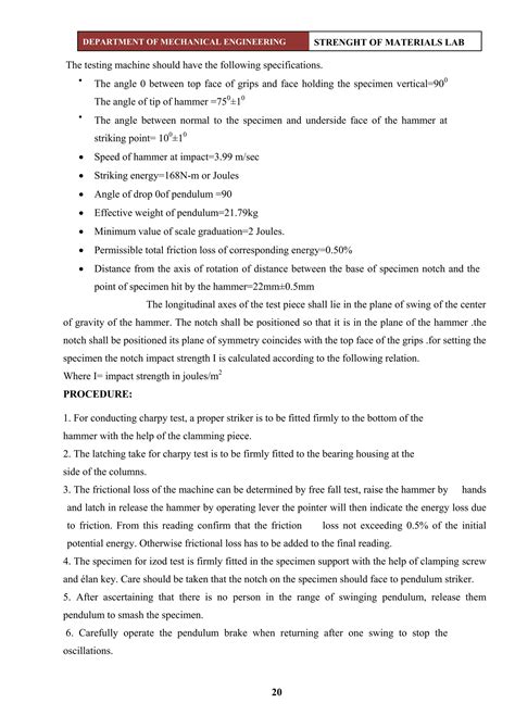 Strength Of Materials Lab Manual Strength Of Materials Lab Manualstrength Of Materials Lab