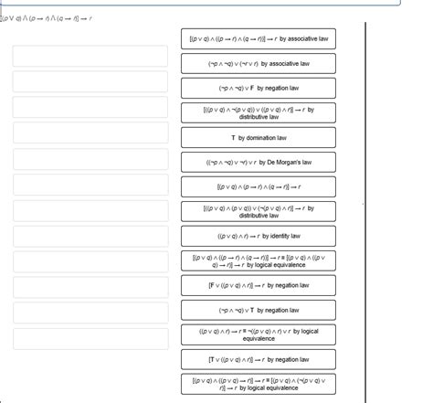 Prove The Given Expression Is A Tautology By Developing A Series Of