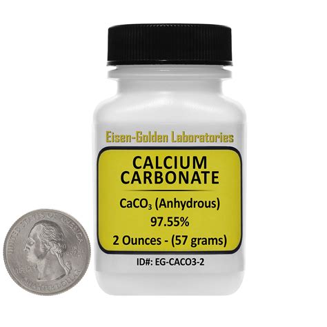 Calcium Carbonate [caco3] 97 55 Acs Grade Powder 2 Oz In A Space Saver Bottle Lifeirl