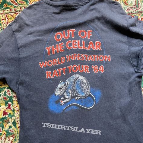 1984 Ratt Out Of The Cellar Tour Tee Tshirtslayer Tshirt And