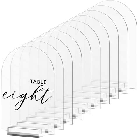 Clear Arch Acrylic Sign With Stand Pack