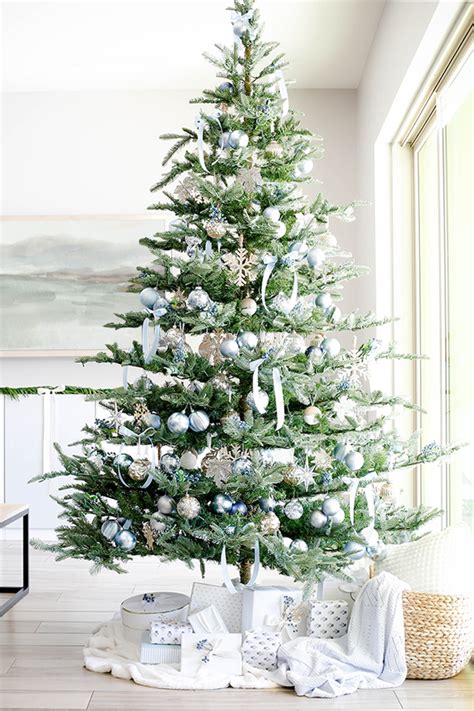 White And Blue Christmas Tree