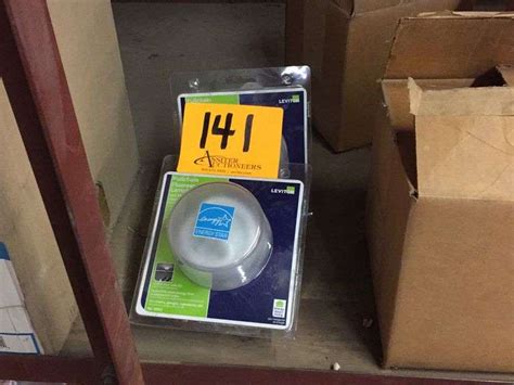 2 Leviton Pull Chain Light Fixtures Assiter Auctioneers