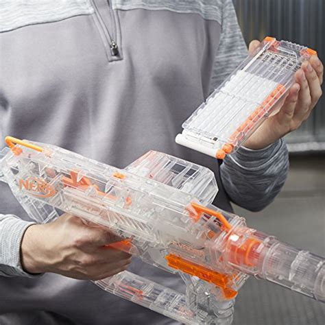Nerf Modulus Ghost Ops Evader Motorized Blaster Light Up See Through