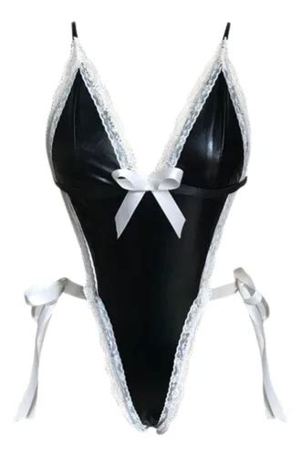 Body Lencería Erotica Sexy Ropa Interior De Látex Disfraz Cuotas Sin