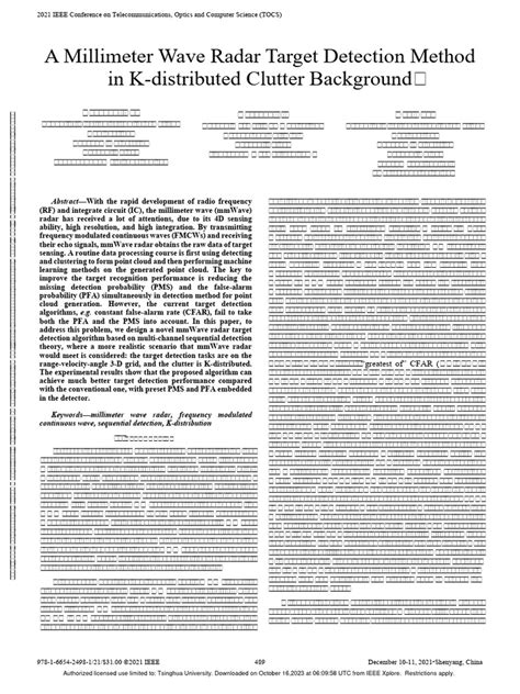 Amillimeterwaveradartargetdetectionmethodink Distributed