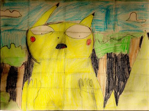 Scared Pikachu~ My Brothers Work By Jcowlz On Deviantart