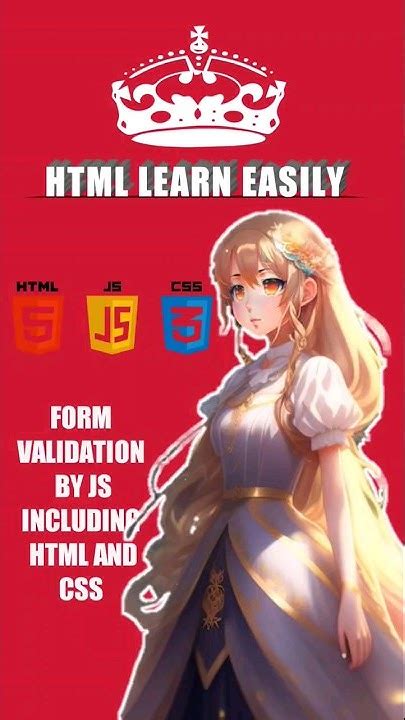 Form Validation Javascript Tutorial Css And Html Tutorial Easy Coding Youtube
