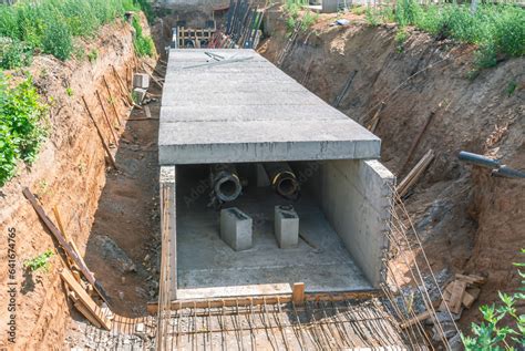 A Large Trench And Replacement Of An Outdated Heat Supply Pipeline