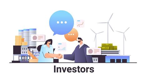 기업인 투자자 악수 탄소 신용 개념 Co2 배출 환경 전략 지속 가능한 Esg 개발 수평 벡터 일러스트 레이 션의 책임