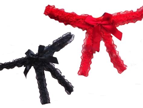 Super Seksowne Walentynkowe Mini Stringi Open 11979027358