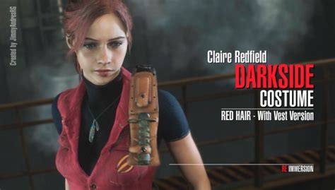 生化危机2：重制版 Darkside服装的红头发 Mod V10 下载 3dm Mod站