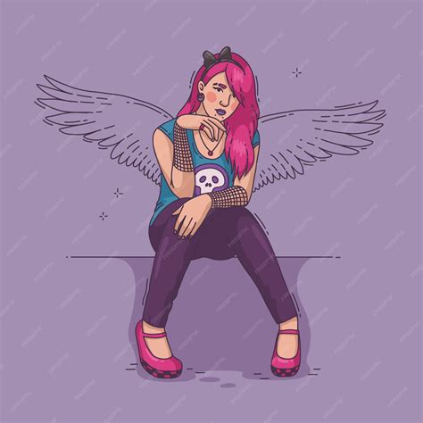 Curvy Female Emo Drawings