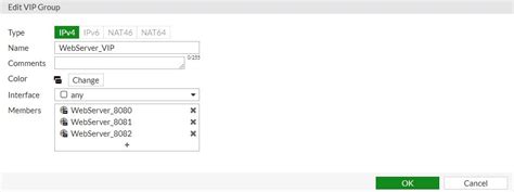 Virtual Ips With Port Forwarding Fortigate Fortios 6216 Fortinet Document Library