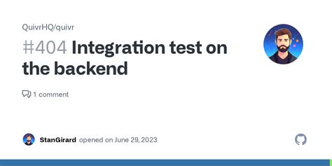 Integration Test On The Backend Issue 404 QuivrHQ Quivr GitHub