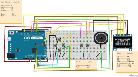 Diy Handheld Game Console With An Arduino Leonardo Arduino Maker Pro