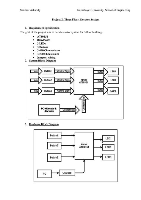 Elevator Control Circuit Diagram
