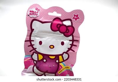 Hello Kitty Glitter Slime Young Children Stock Photo 2203448331 ...