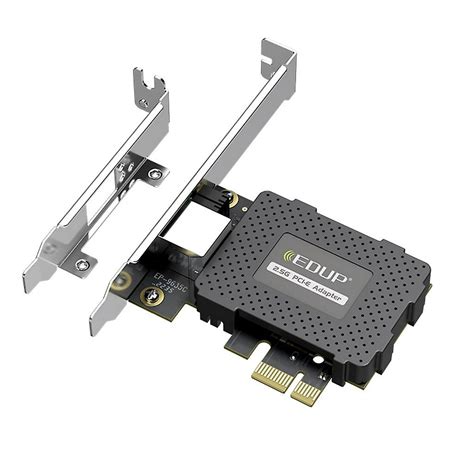 Black Adaptador Pci E Gigabit Ethernet Tarjeta De Red Edup 101001000m