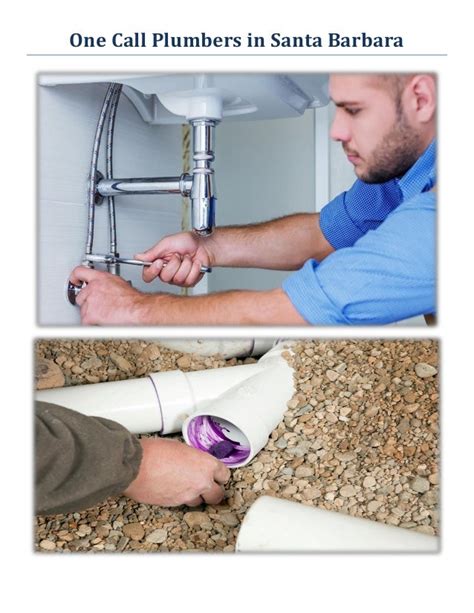One Call Plumbers Santa Barbara California 805 364 6337