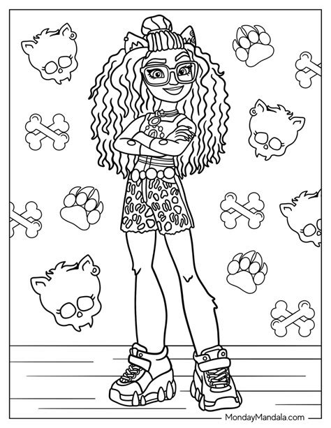 28 Monster High Coloring Pages Free PDF Printables Monster High