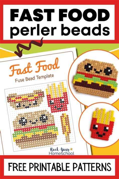 Fast Food Perler Beads Free Patterns Rock Your Homeschool