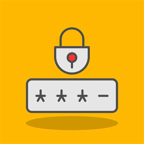 Password Filled Shadow Icon 44097550 Vector Art At Vecteezy