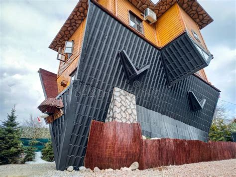 The Upside Down House In Zakopane Poland Editorial Photo Image Of