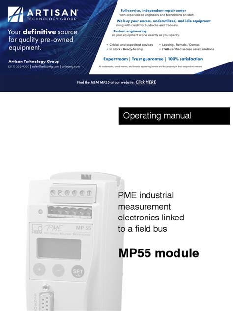 Hbm Mp55 Manual 201611712313 Pdf