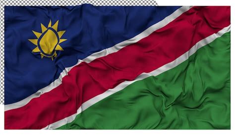 Premium Psd Namibia Flag Waving Cloth Bump Texture Background 3d Rendering