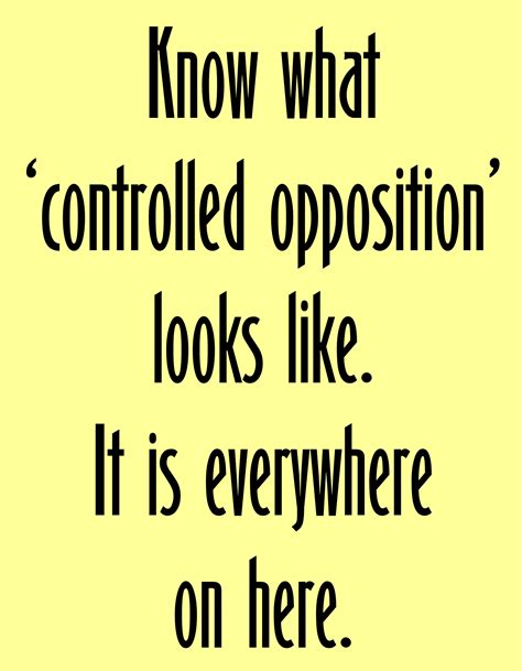 Know What ‘controlled Opposition‘ Looks Like