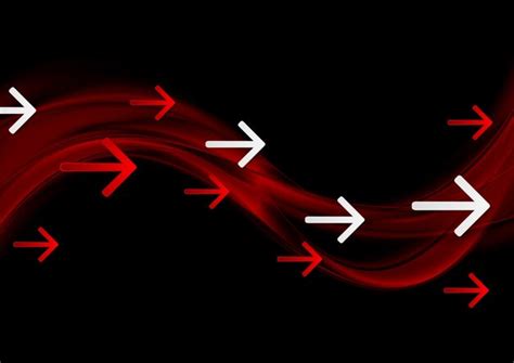 Premium Vector Tech Background With Waves And Arrows