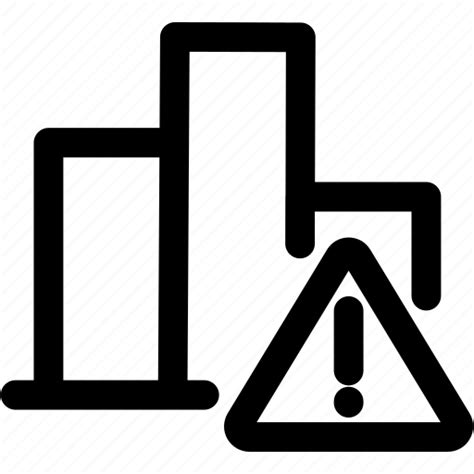 Alert Graph Alert Graph Chart Warning Risk Trend Icon Download