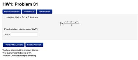 Solved HW Problem Previous Problem Problem List Next Chegg Com