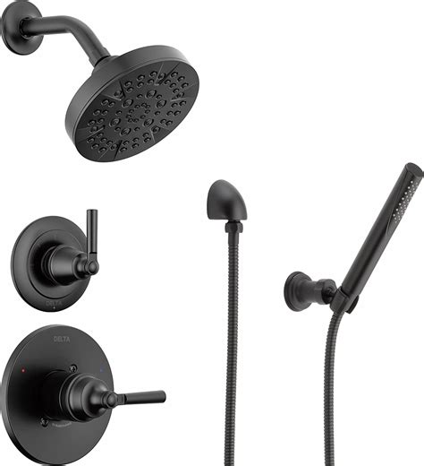 Delta Faucet Saylor Matte Black Shower System Kit