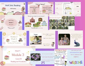 HMH Module 3 Into Reading Inspired Reading And Writing Slides TPT