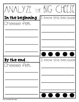 The Big Cheese Craft Activities And Book Companion Tpt