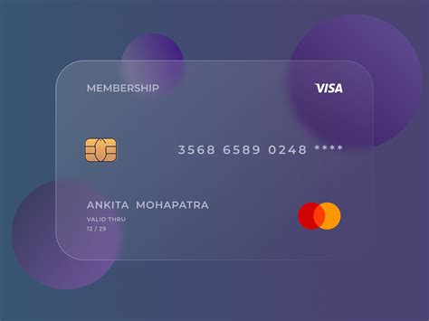 Credit Card Design Glassmorphism By Ankita Mohapatra On Dribbble