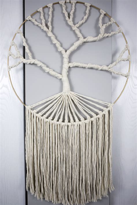 Macrame Tree Of Life Wall Hanging Free Pattern Tutorial