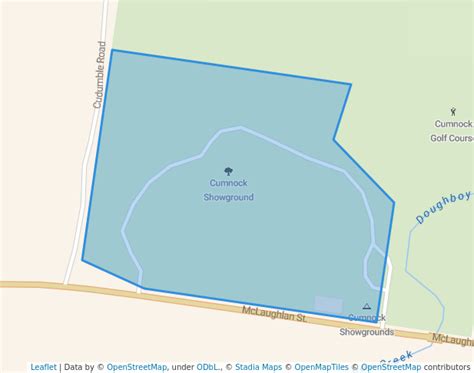 Cumnock Showground In Cumnock Map And Routes
