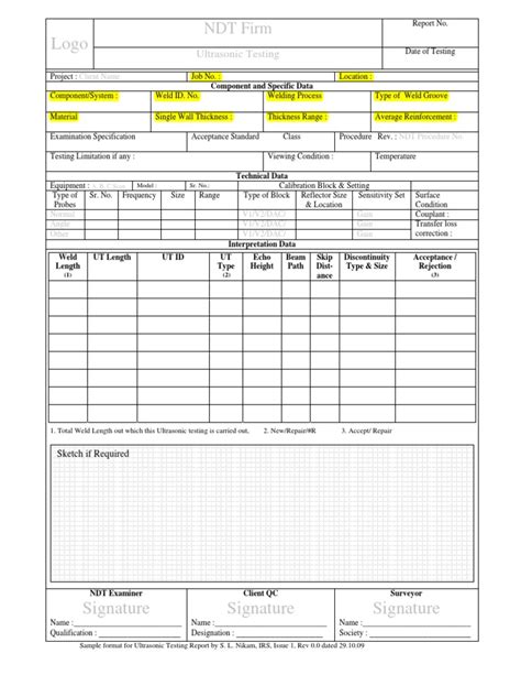 Ultrasonic Testing Certification