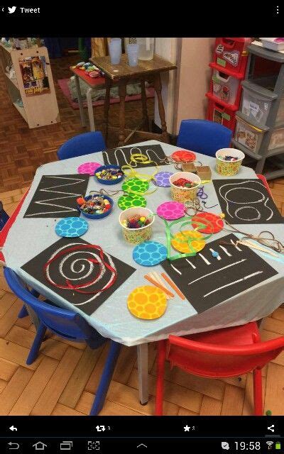 Pre Writing Patterns Preschool Monthly Themes Maths Area Reception